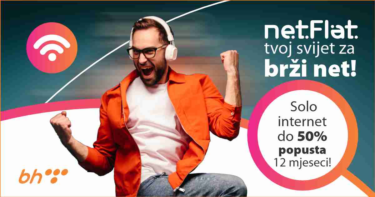 Iskoristite super ponudu BH Telecoma – netFlat internet već od 1 KM